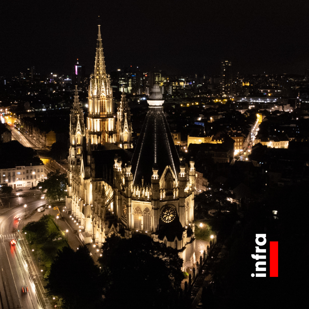 Notre-Dame de Laeken - Mise en lumière architecturale | Eiffage Énergie Systèmes - Belux